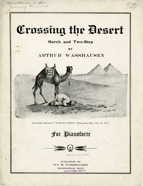 Crossing the desert : march and two-step : Finding Aids : MNHS.ORG